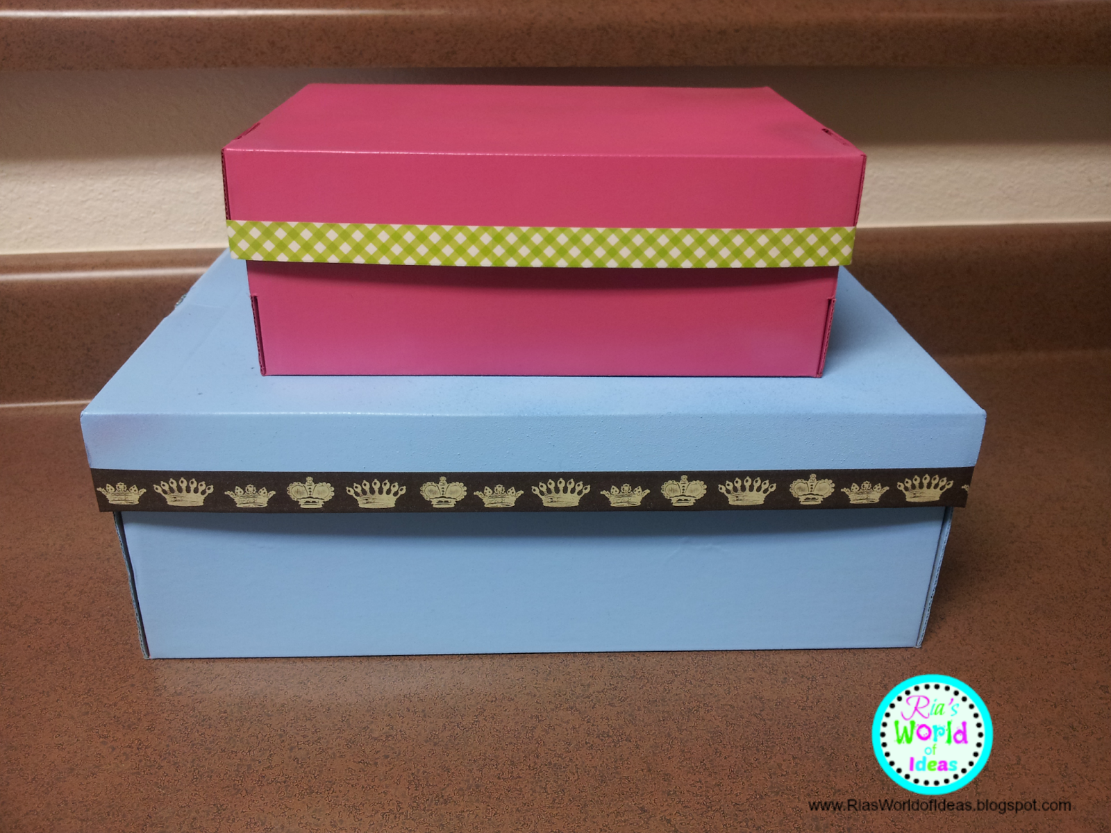 Ria's World of Ideas: DIY Storage Boxes