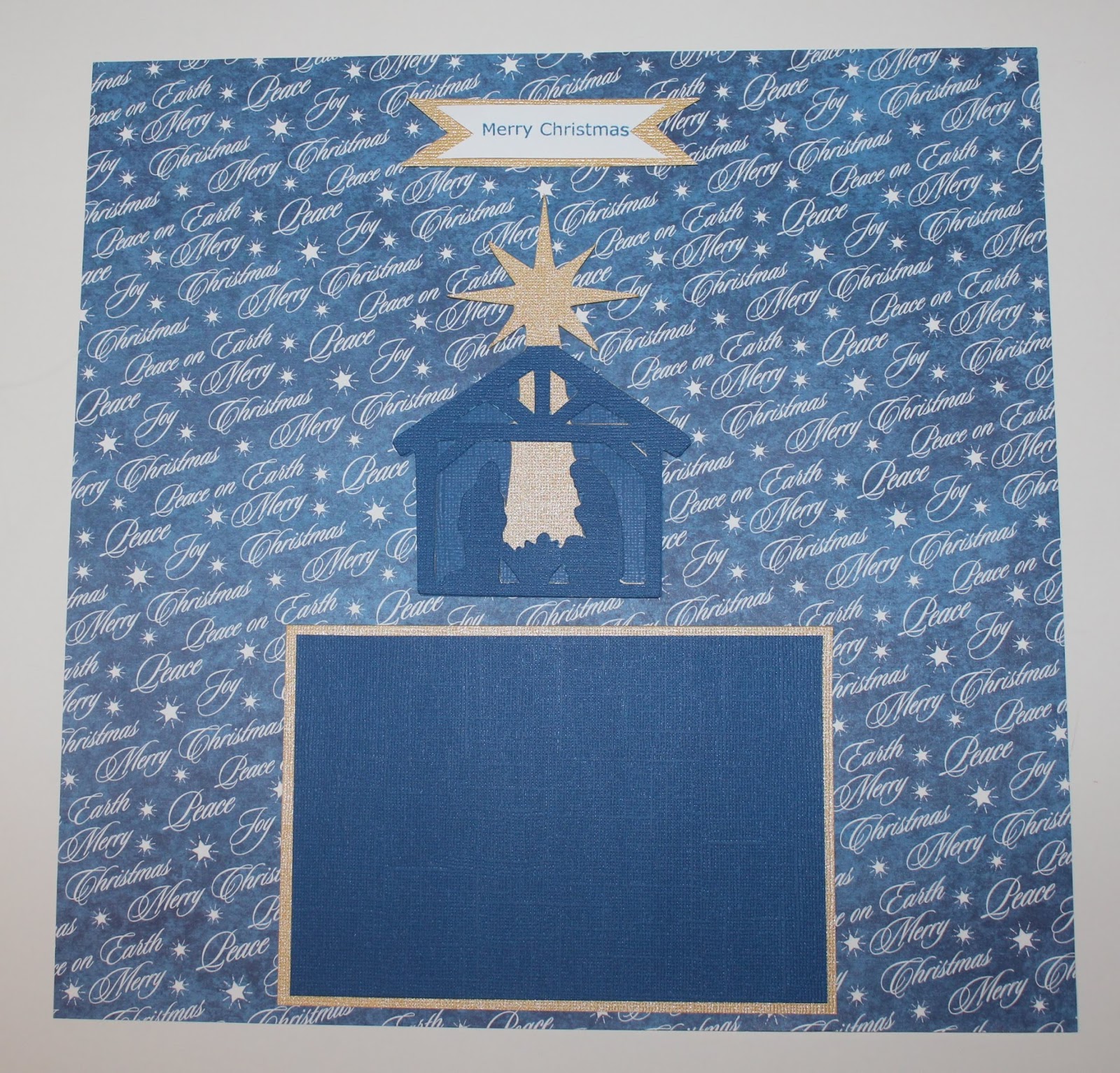 Created by Sunshine HoneyBee: Christmas Nativity Scrapbook Layout