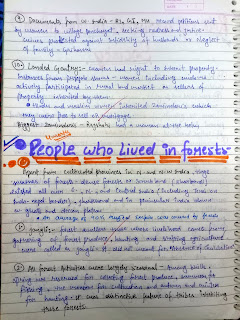Handwritten Notes of Chapter 8 - Peasants, Zamindars and the State ...