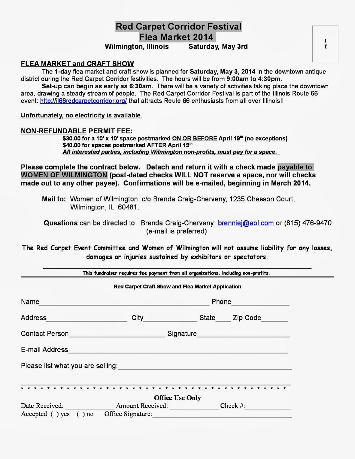 Wilmington Chamber of Commerce News: Red Carpet Corridor Flea Market ...