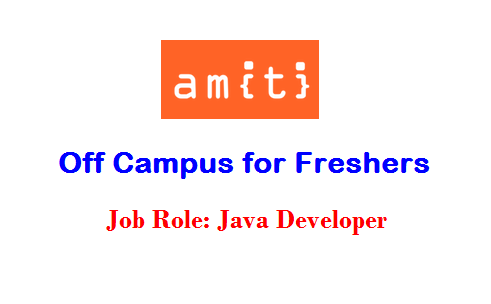 Amiti Software Hiring Freshers as Java Developer @ Bangalore ~ Freshers ...