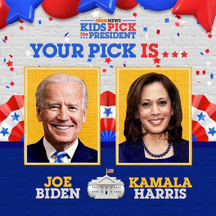 NickALive!: Joseph R. Biden Named Winner of Nickelodeon's Kids Pick The ...