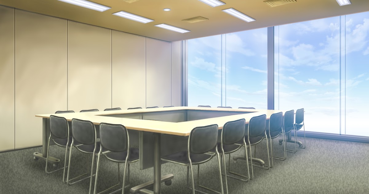Anime Landscape: Anime Meeting Room Background