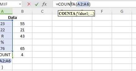Pengertian Dan Cara Menggunakan Rumus COUNTA Pada Microsoft Exce ...