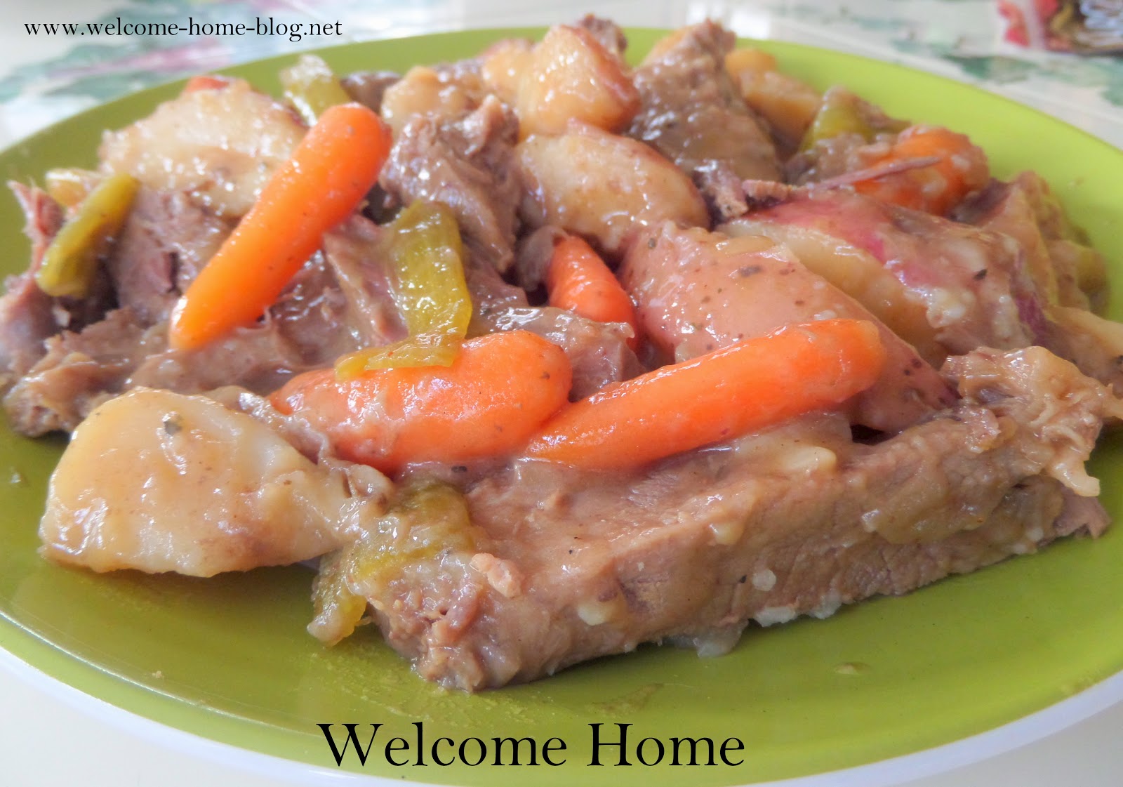 Welcome Home Blog: Mom's Slow Cooked Pot Roast