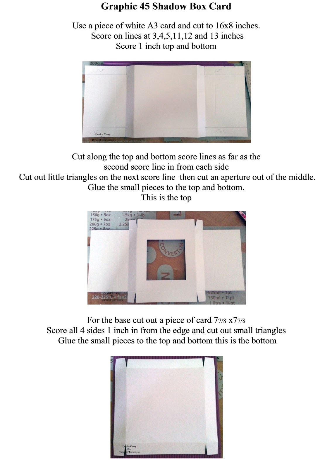 Graphic 45 Shadow Box Card