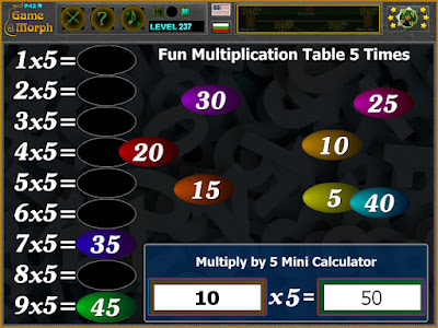 Electronic Game School: Multiplication Table 5 Times