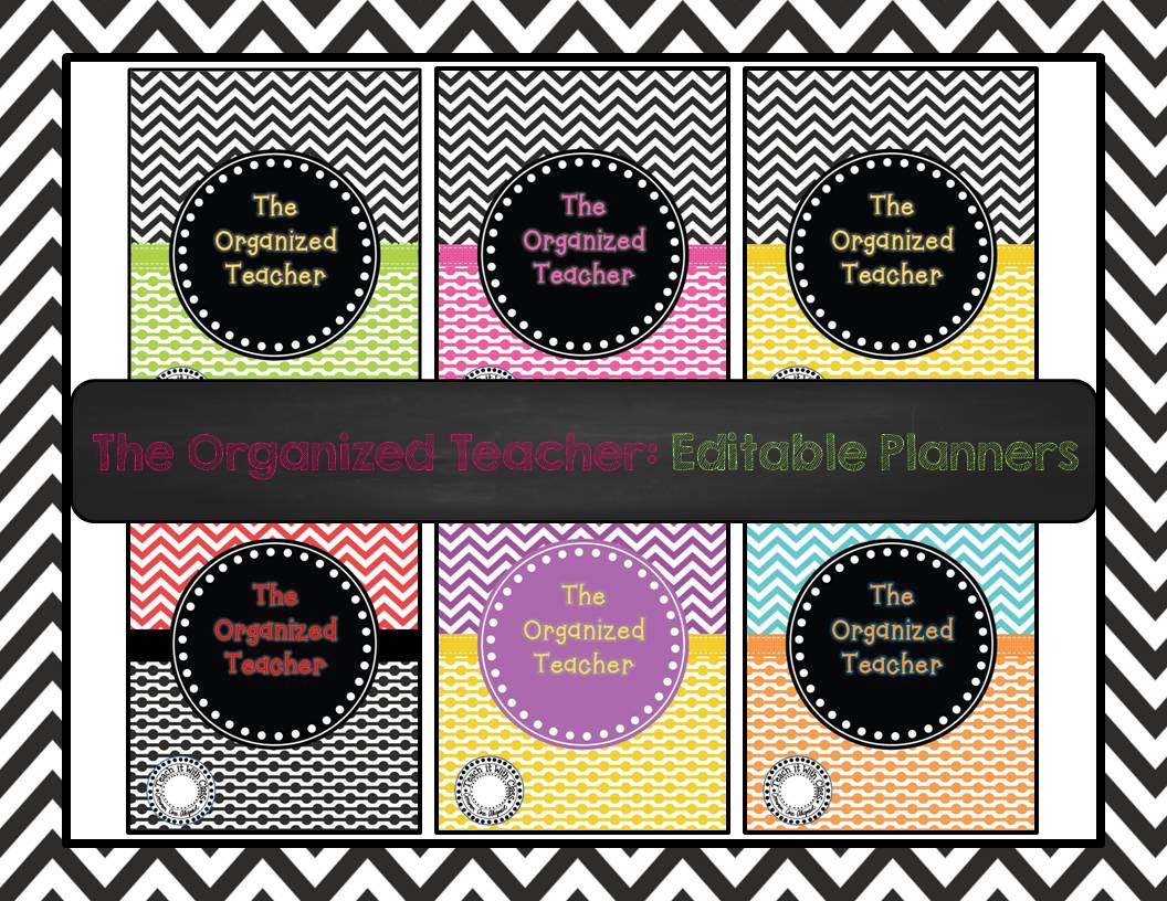 Teach it With Class: The Organized Teacher {Editable Planners}