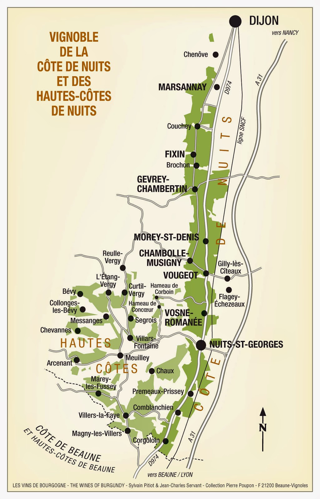 Volta à França em 40 Vinhos... Borgonha, AOC Village Nuits-Saint ...