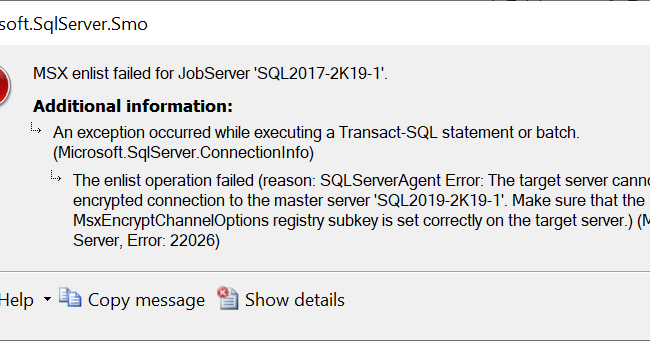 Cannot Establish Server Connection