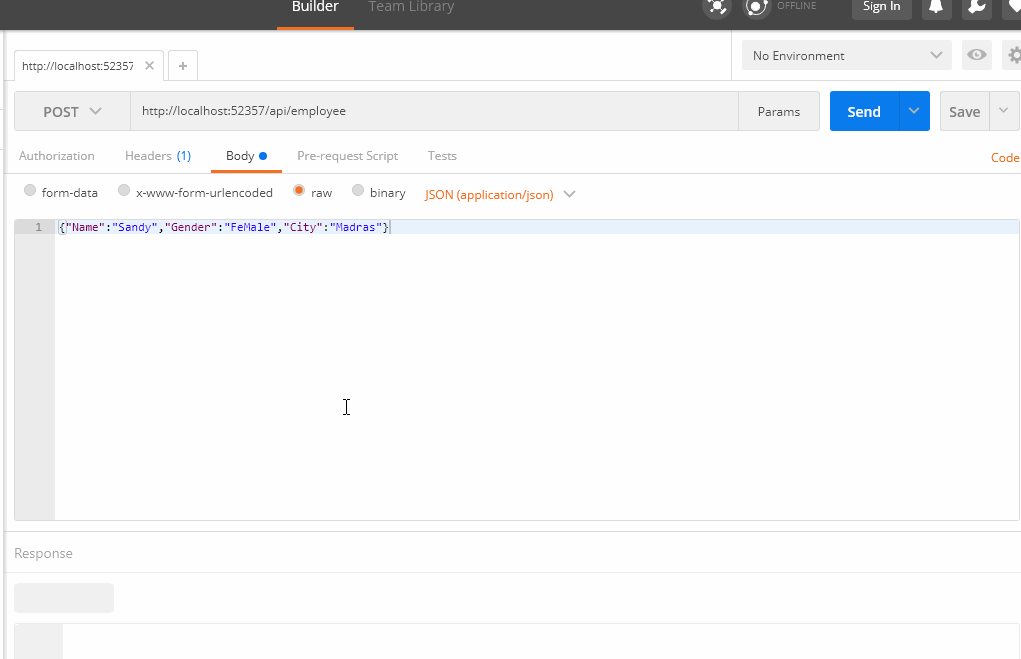 Creating POST method in Web API using .Net Creating POST method in Web API using .Net