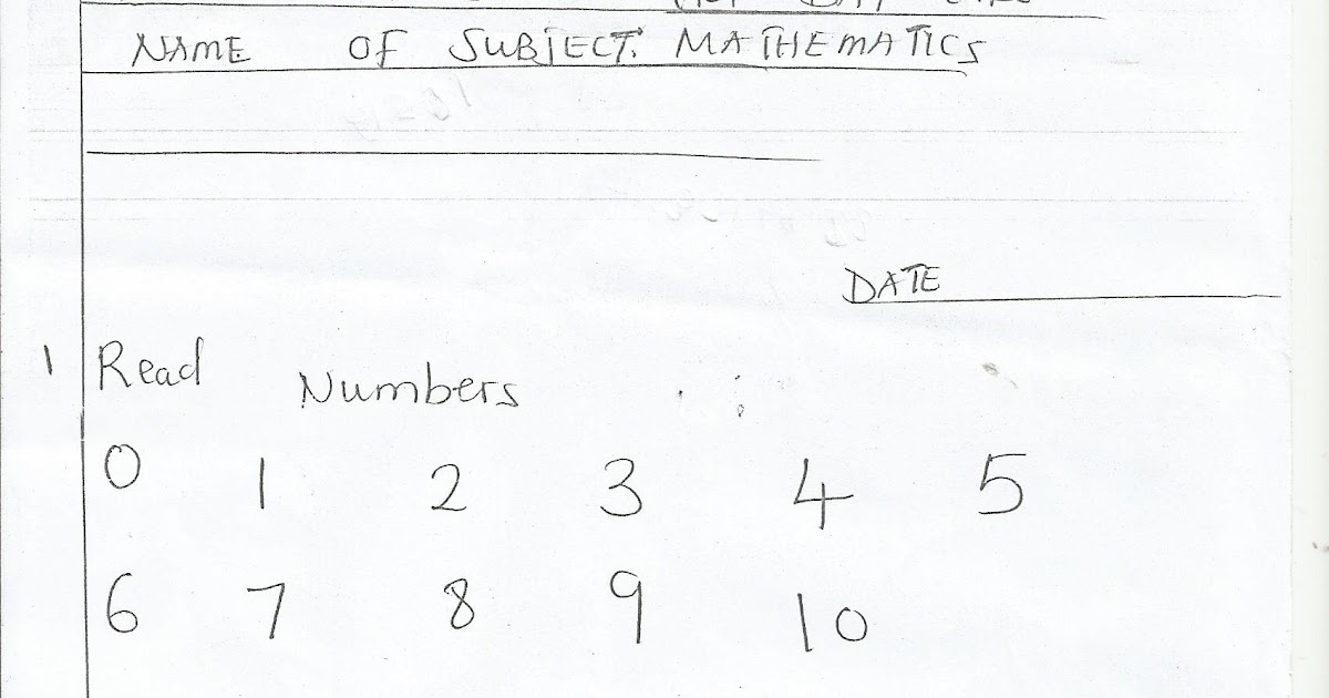 PRE---PRIMARY STUDY NOTES & PAST PAPERS BLOG TANZANIA: MATHEMATICS PRE ...