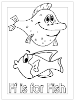 Coloring & Activity Pages: "Ff is for Fish" Coloring Page