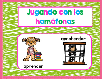 Listado de homófonos con ‘a’ inicial