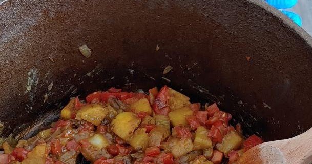 BYU Dutch Oven and Camp Cooking: Spicy Ghurma Aloo (cumin potato curry)