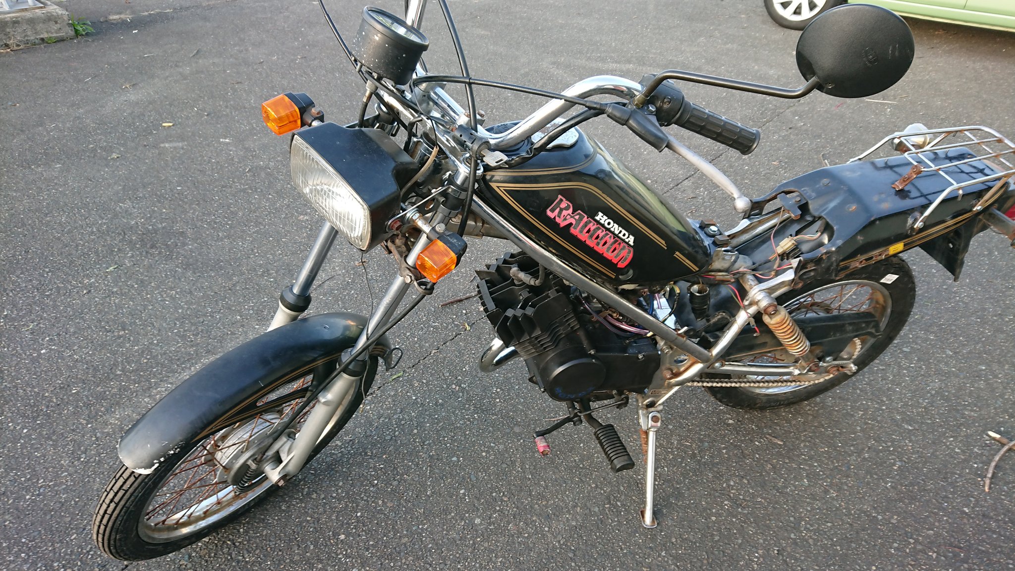 かにまるガレージ: ホンダ MM50 ラクーン 組み立て,整備,公道復帰