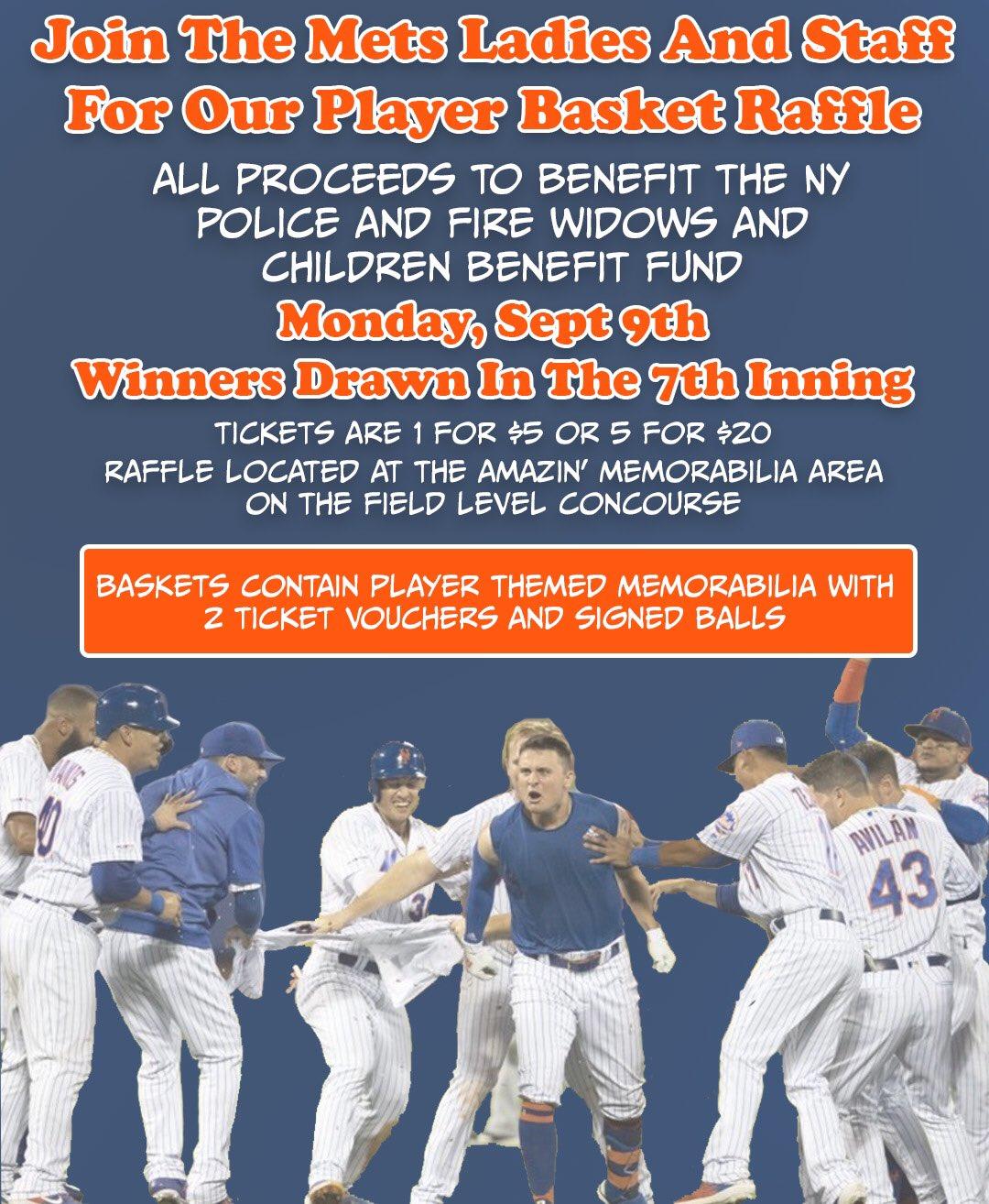 TheMediagoon.com: Mets Wive/Girlfriends to have a basket raffle 9/9/19 ...