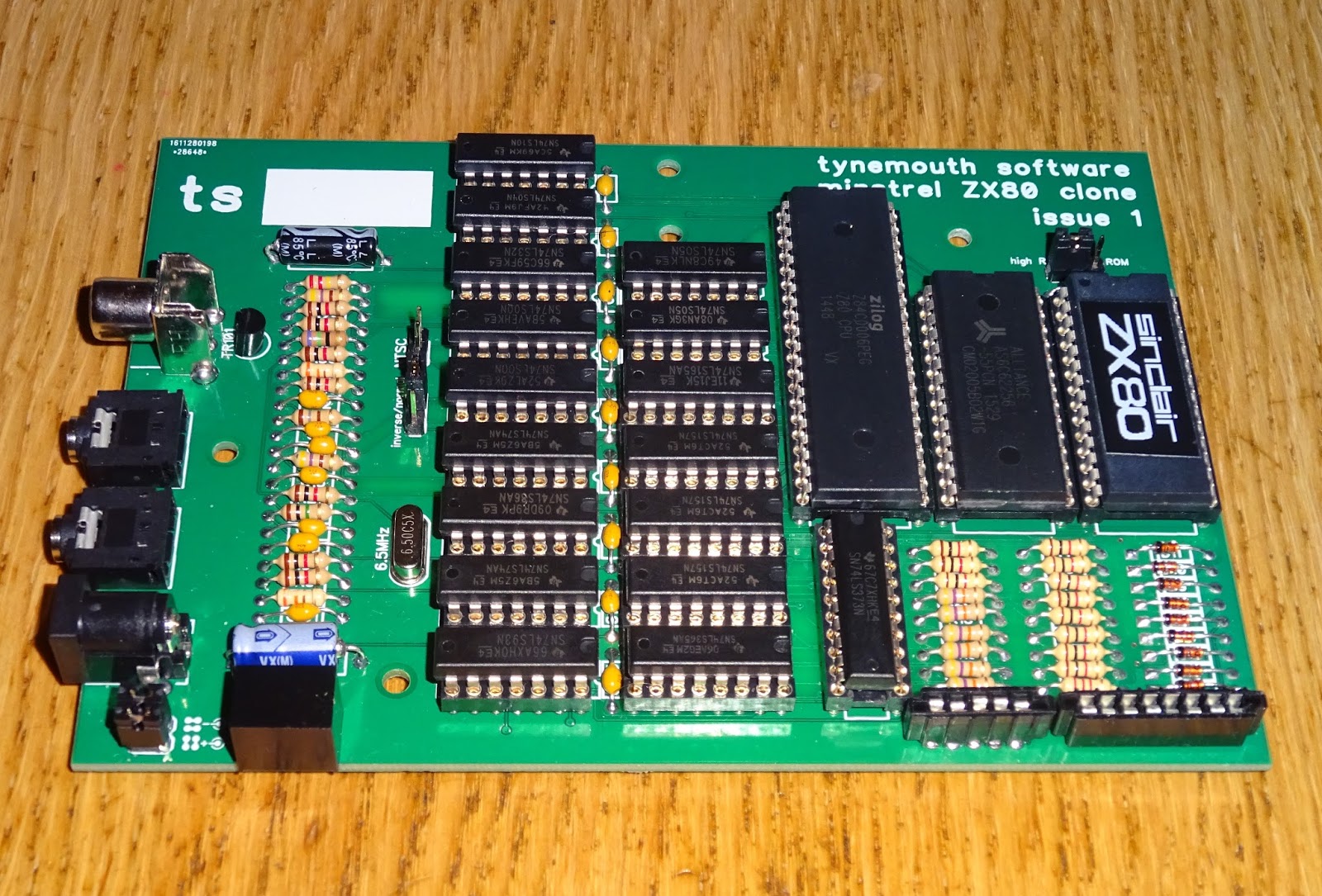 Tynemouth Software: ZX81 Clone Part 2 - ZX80 Clone