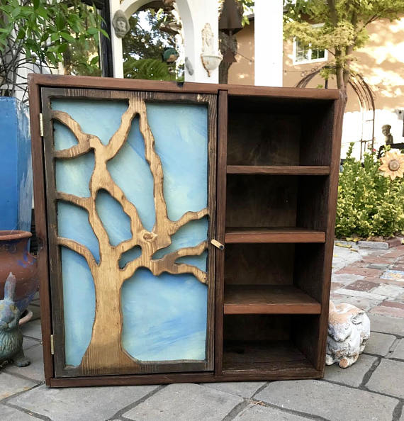 Honey's Treasures: Various Tree and Bird Cabinet Designs and Color Samples