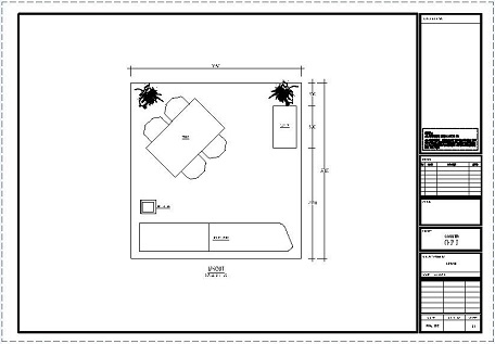 Gambar kerja plan layout booth di mall - GAMBAR KERJA