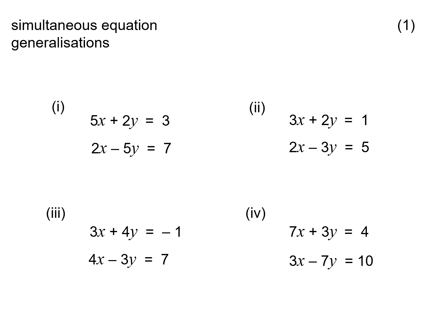 MEDIAN Don Steward mathematics teaching: simultaneous equations ...