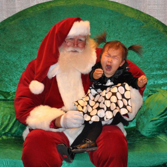 Photos of Kids Who Are Scared of Santa Claus