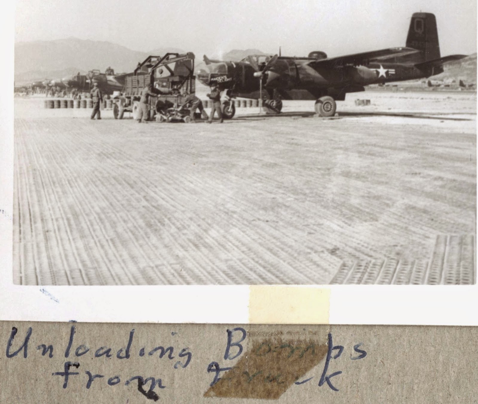 ABT UNK: Military Monday Memories: "Unloading Bombs from Truck" - 1952