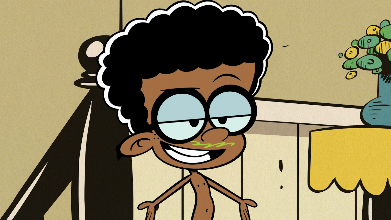 Shirtless Drawn Cartoon Boys: Shirtless Clyde McBride in The Loud House