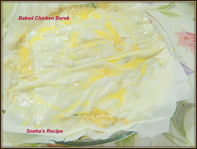 Baked Chicken Borek#Foodieextravaganza - Sneha's Recipe