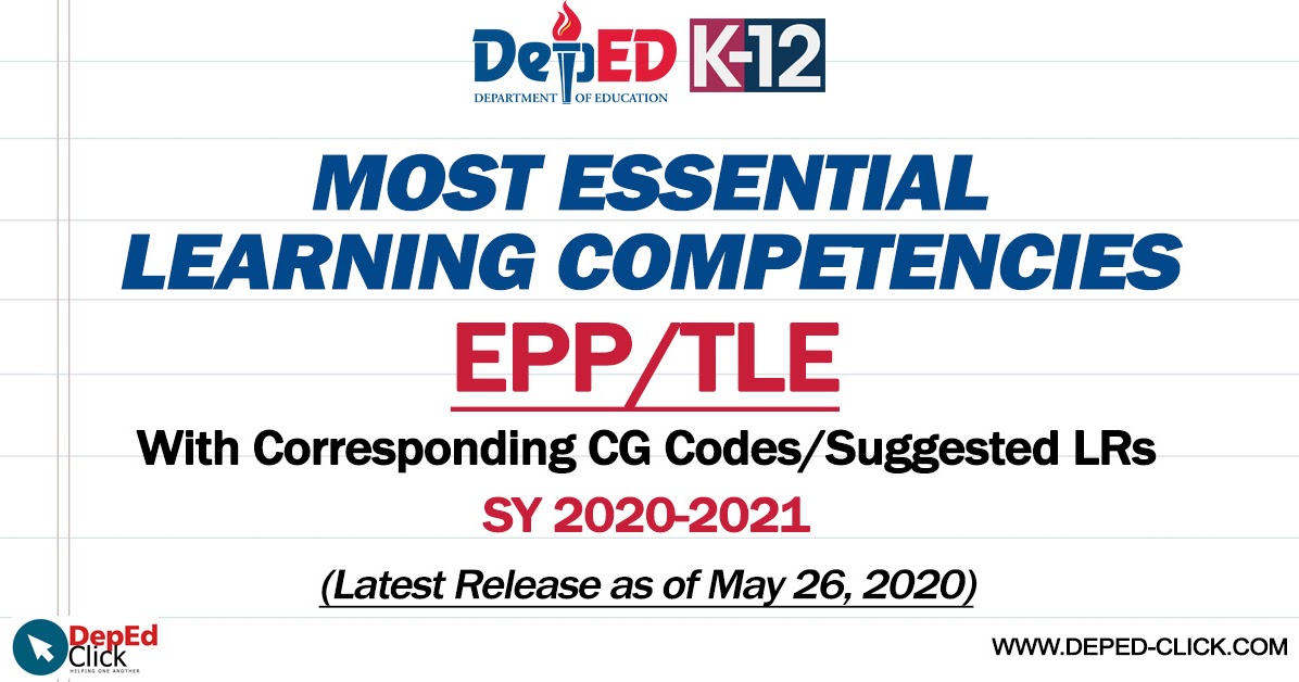 MELCs In EPP TLE SY 2020 2021 DepEd Click melcs-in-epp-tle-sy-2020-2021-deped-click