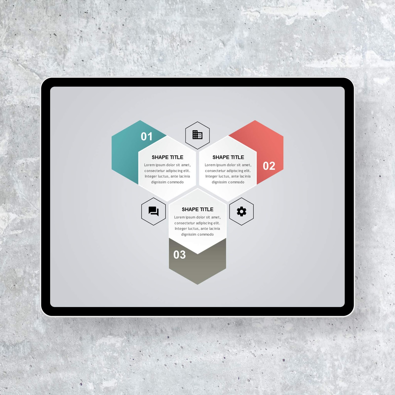 Hive Inverse Triangle PowerPoint Templates - PowerPoint Free
