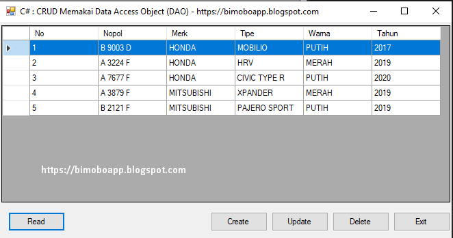 C# : CRUD - Data Access Object (DAO) C# : CRUD - Data Access Object (DAO)