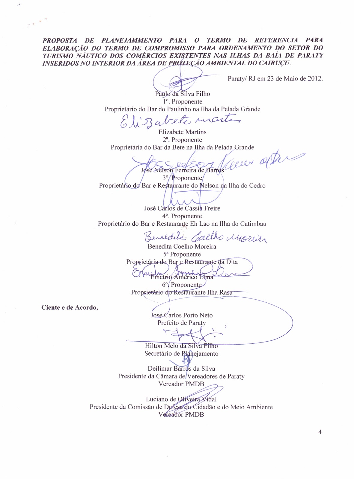 Documentos: TERMO DE COMPROMISSO PARA ORDENAMENTO DO SETOR DO TURISMO ... Documentos: TERMO DE COMPROMISSO PARA ORDENAMENTO DO SETOR DO TURISMO ...