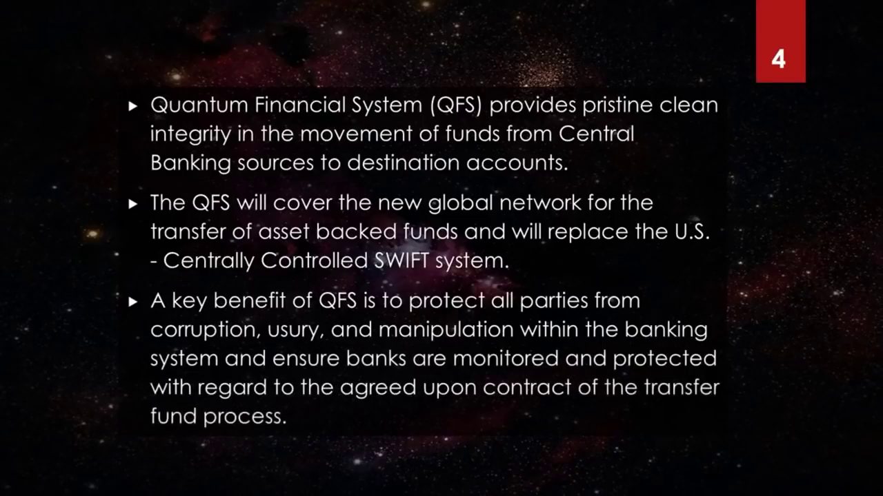 QUANTUM FINANCIAL SYSTEM (QFS) provides pristine CLEAN INTEGRITY in the ...