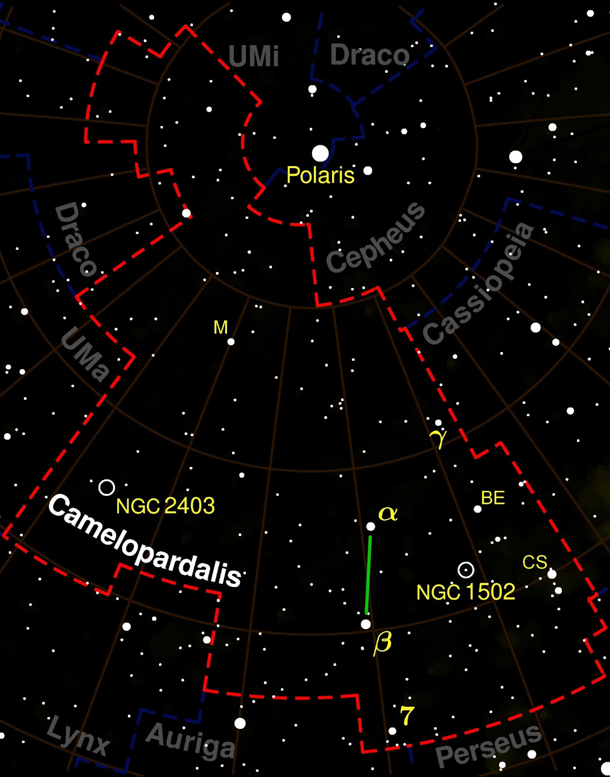 Astronomia: Camelopardalis ( Girafa )