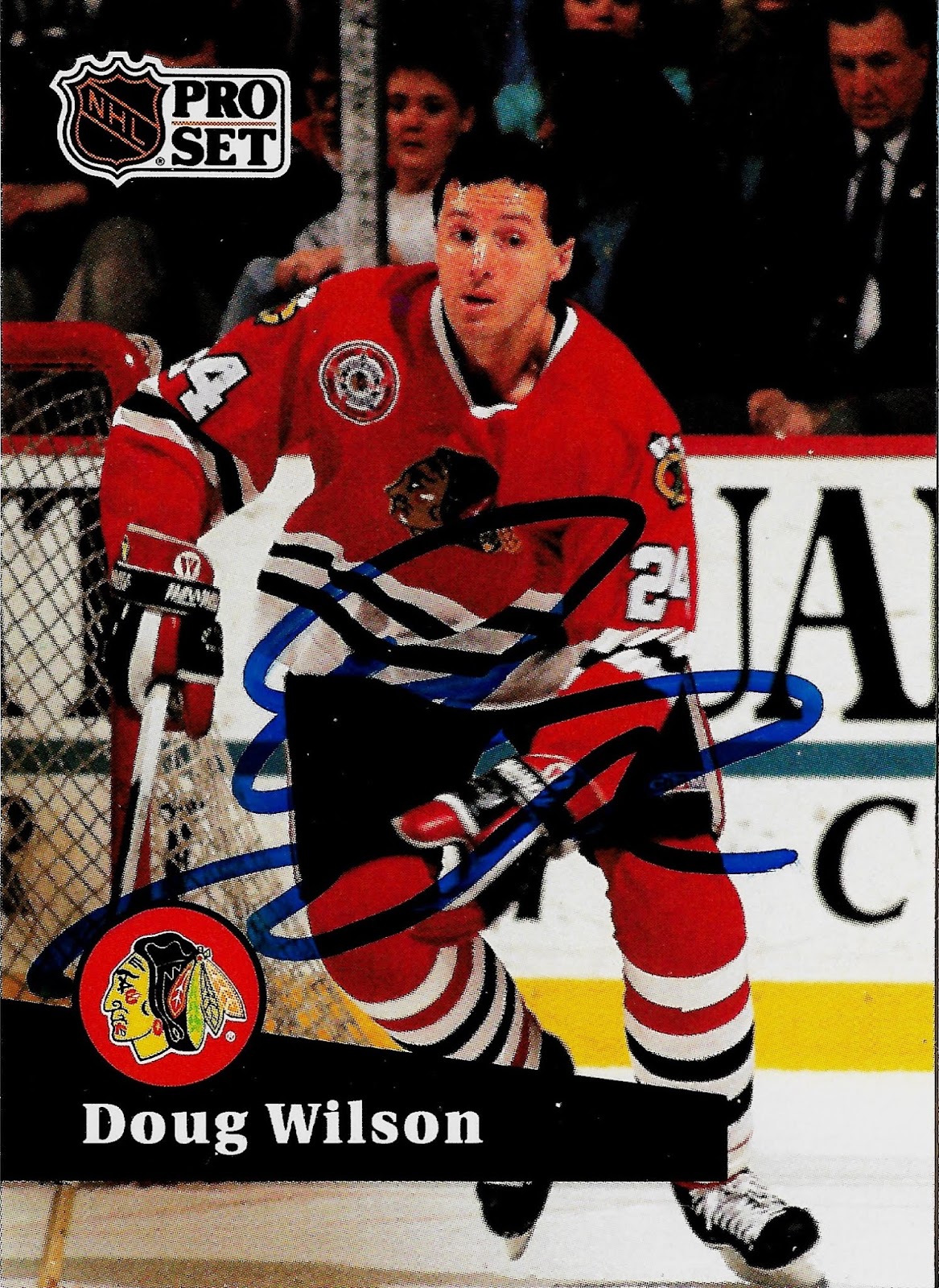 Hell's Valuable Collectibles: Doug Wilson: Two Autographed Cards