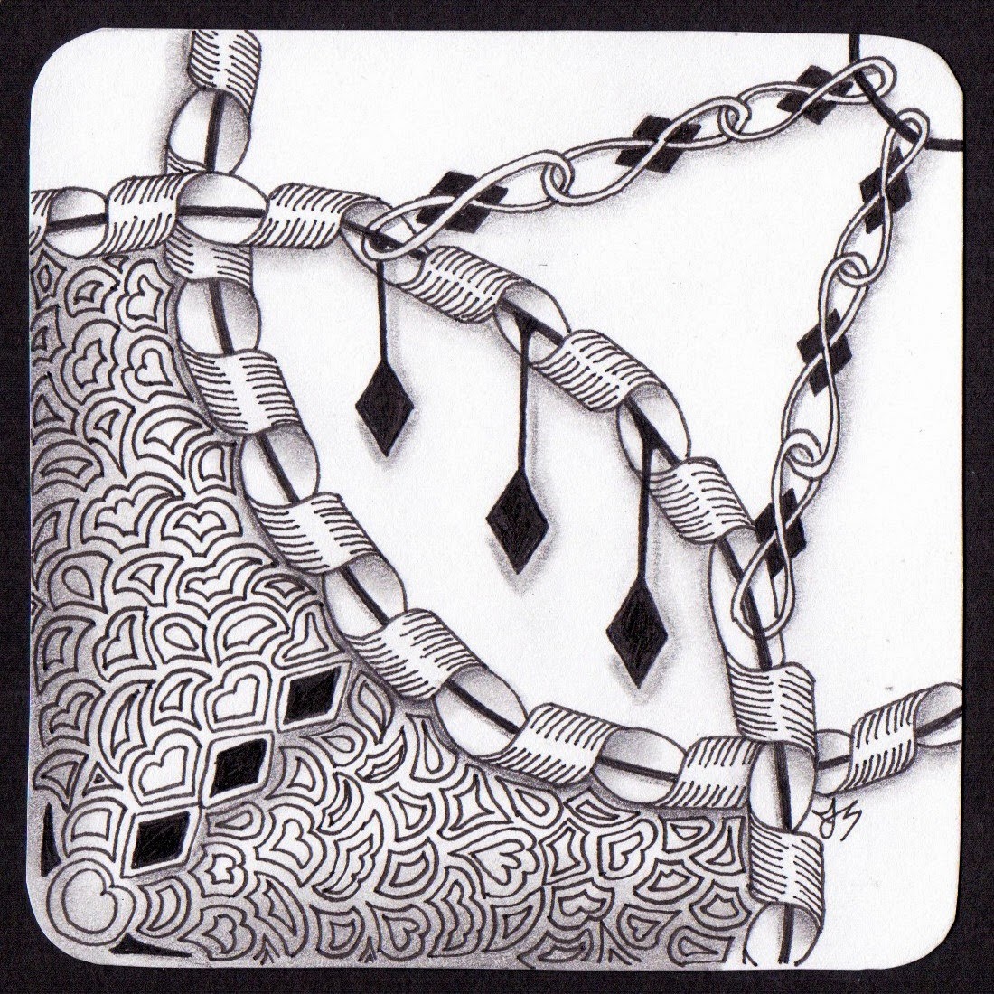 Tickled To Tangle: "It's a String Thing" #46 Tiles