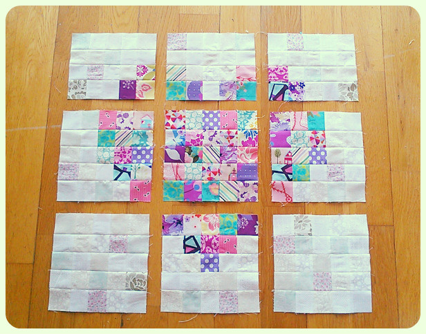 Alie Makes: Pixelated Heart: Nine Blocks