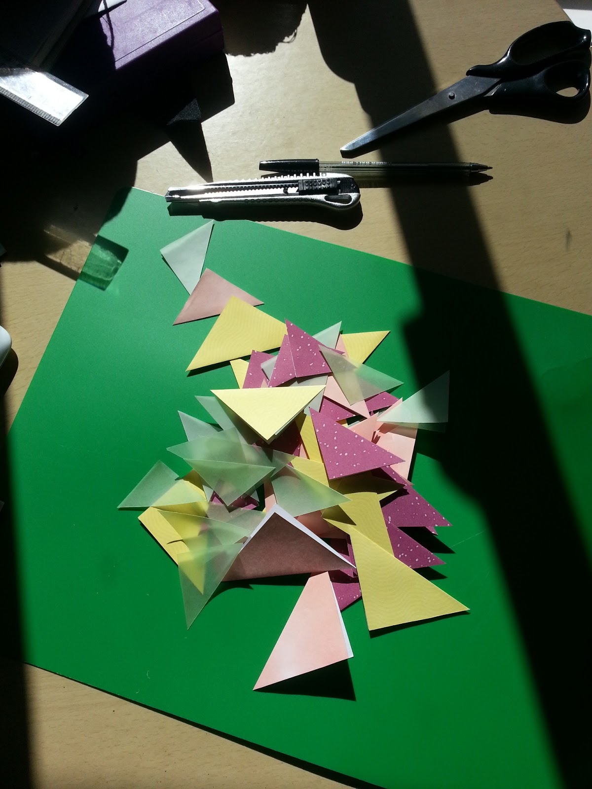 Look, a distraction!: Decorating with triangles