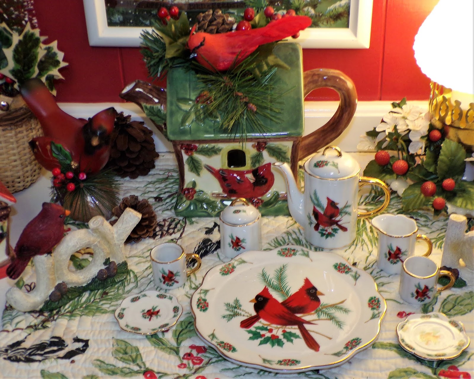 DEBBIE-DABBLE BLOG: Winter Bird Tree and Hutch in the Kitchen, 2020