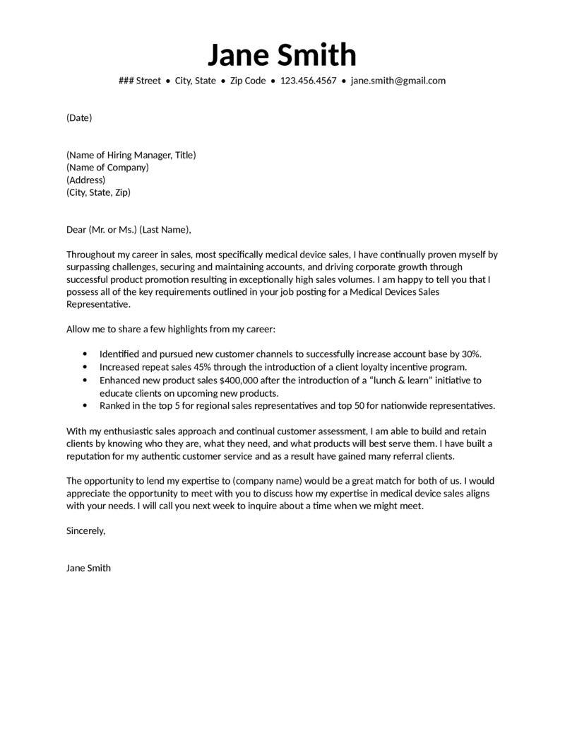 Medical Sales Cover Letter Resume Letter medical-sales-cover-letter-resume-letter