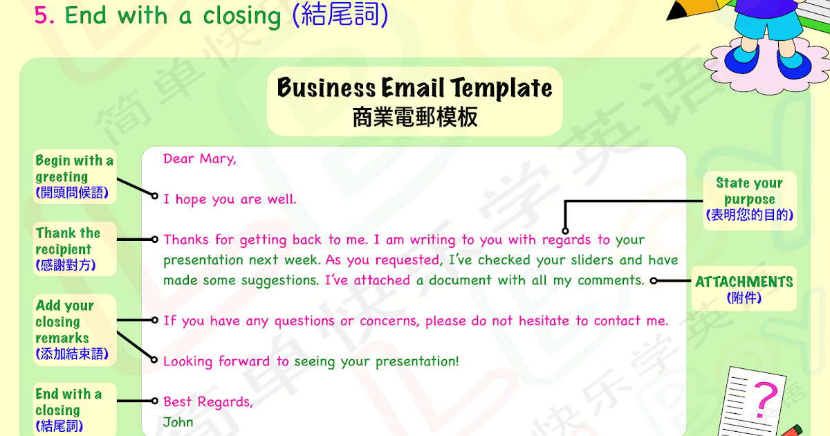 How to write a professional email in English in 5 simple steps 寫專業英文電郵的 ...