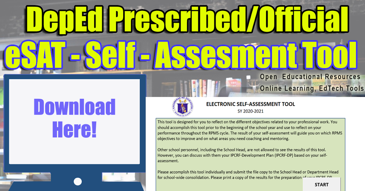 Download DepEd Official/Prescribed eSAT (Electronic Self-Assessment Tool)