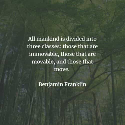 70 Famous quotes and sayings by Benjamin Franklin
