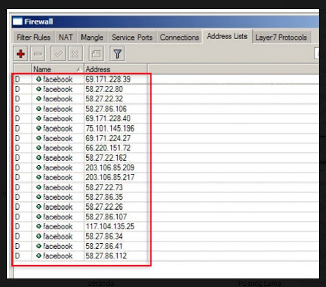 Firewall Mikrotik : Membuat address list secara otomatis - Mistersempak