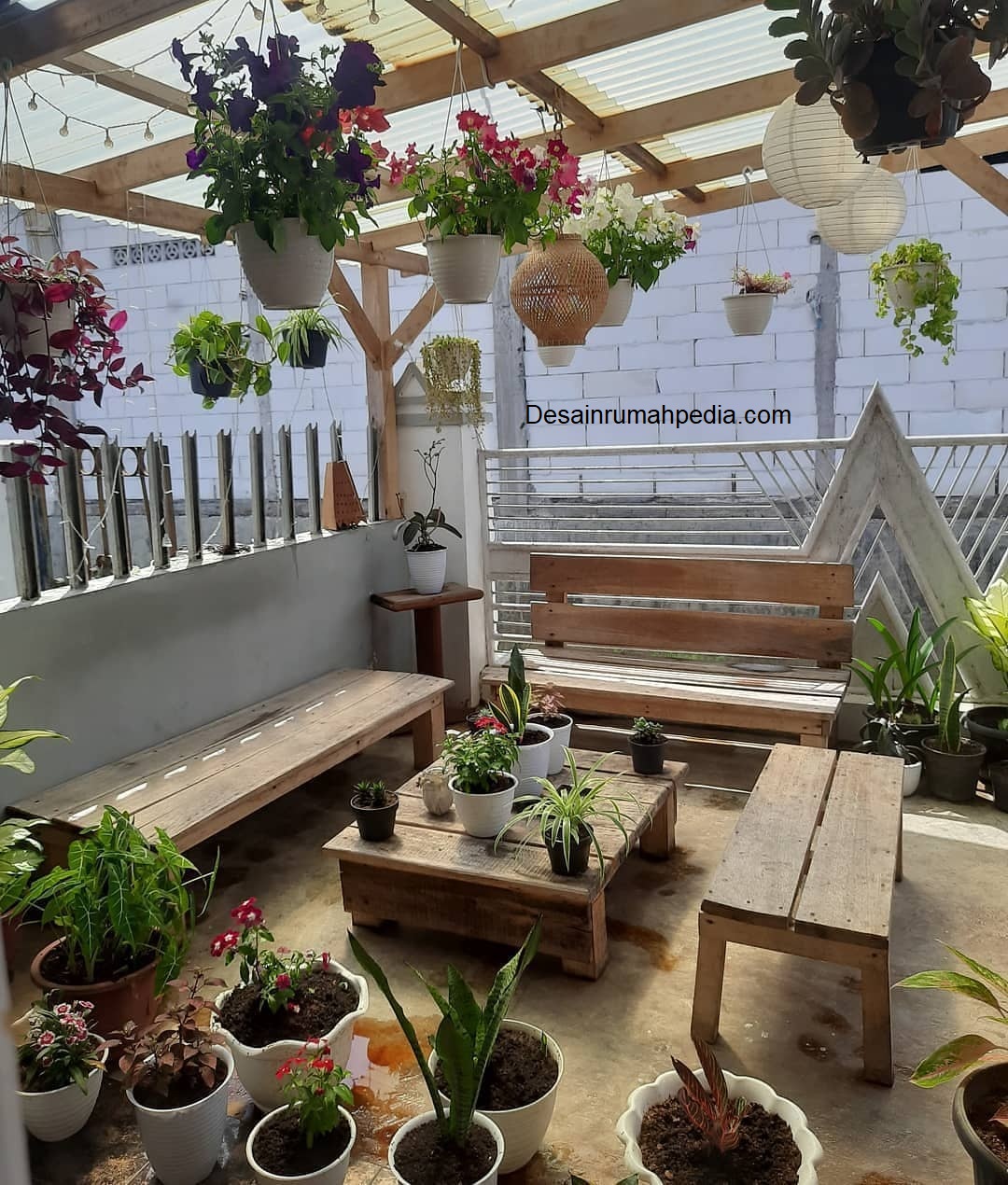 7 Inspirasi Menata Tanaman Gantung di Teras yang Rapi dan Memesona ...