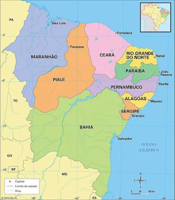 Professora Regina Bolico : Região Nordeste