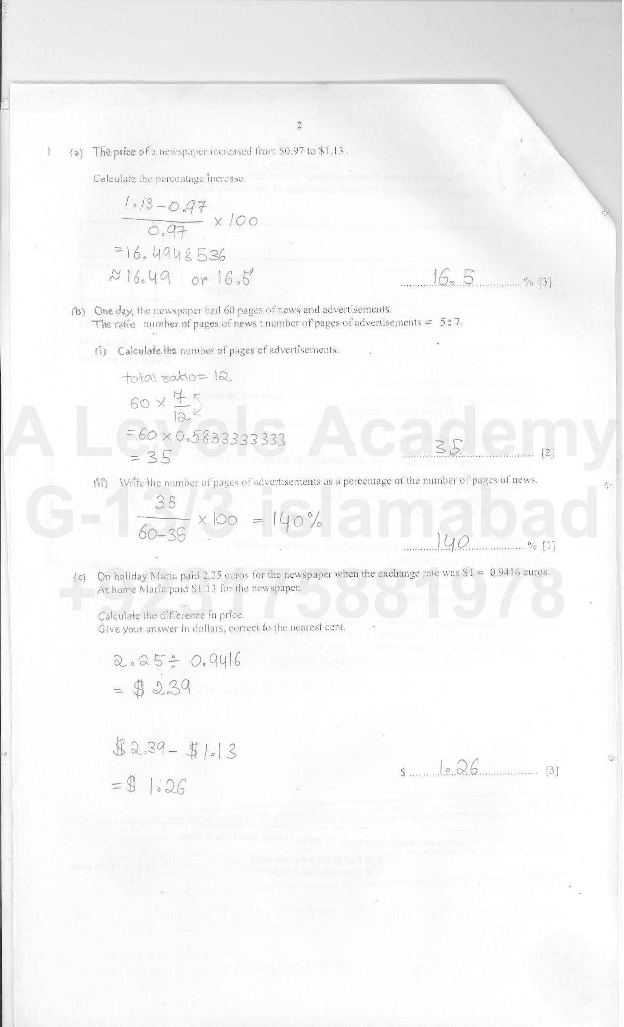 IGCSE Mathematics (0580) Solved Past Papers 2021-2004 Cell ...