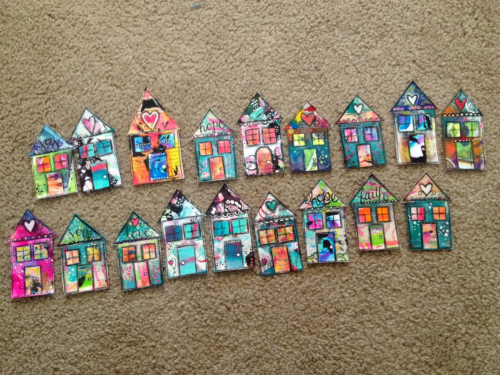 Diane's Mixed Media Art: Happy House Tutorial