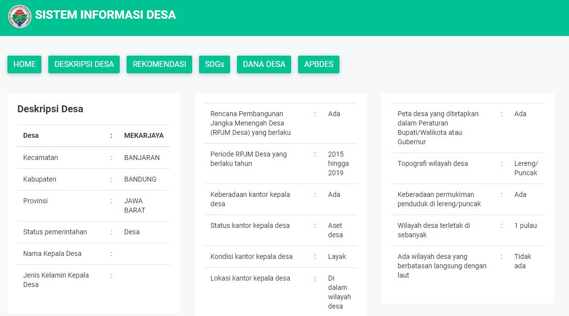 CARA MENGAKSES SISTEM INFORMASI DESA (SID) KEMENDESA UNTUK MELIHAT ...